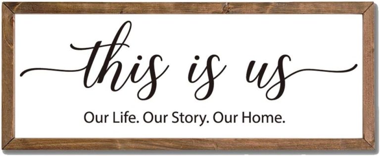 MODE HOME This is Us Wall Decor Sign Review - Rustic Farmhouse Wooden Sign